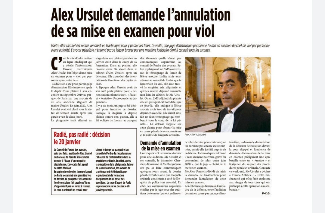 Affaire Alex Ursulet...cherchez l'erreur... - Bondamanjak