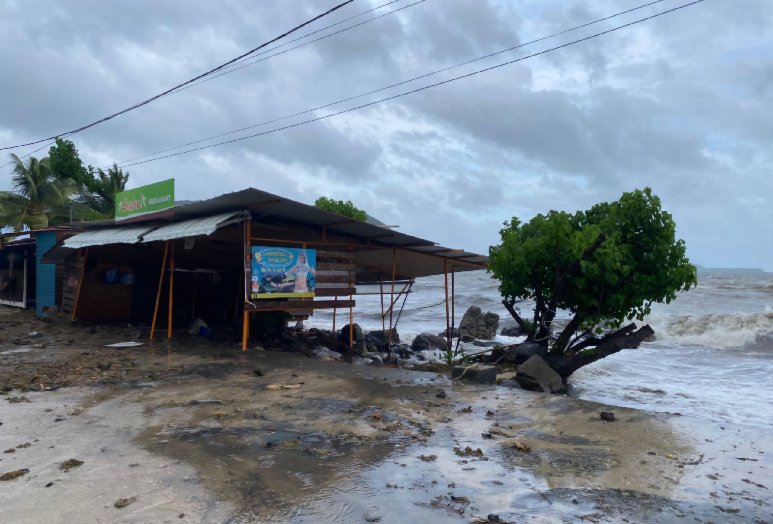 Quand Beryl passe dire un petit bonjour à Sainte-Luce en Martinique ...