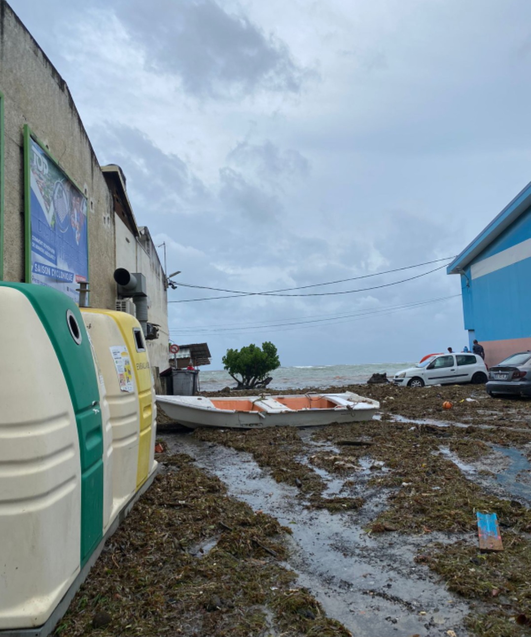 Quand Beryl passe dire un petit bonjour à Sainte-Luce en Martinique ...